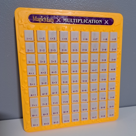 Toys | Vintage 93 Manual Magic Math Multiplication Table Press See ...